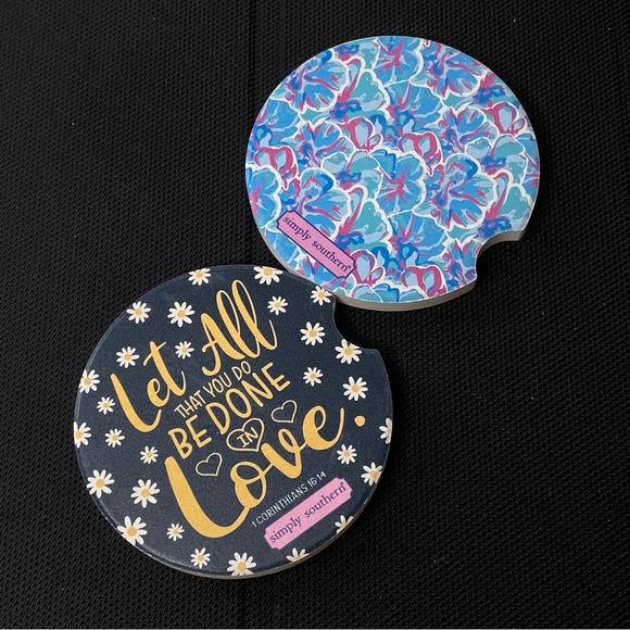 Simply Southern | Accessories | New Simply Southern Car Coasters | Poshmark